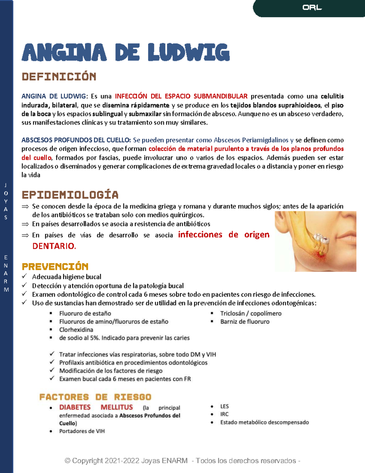 Angina de Ludwig y Abscesos Periamigdalinos: Definición y Clínica ENARM ...
