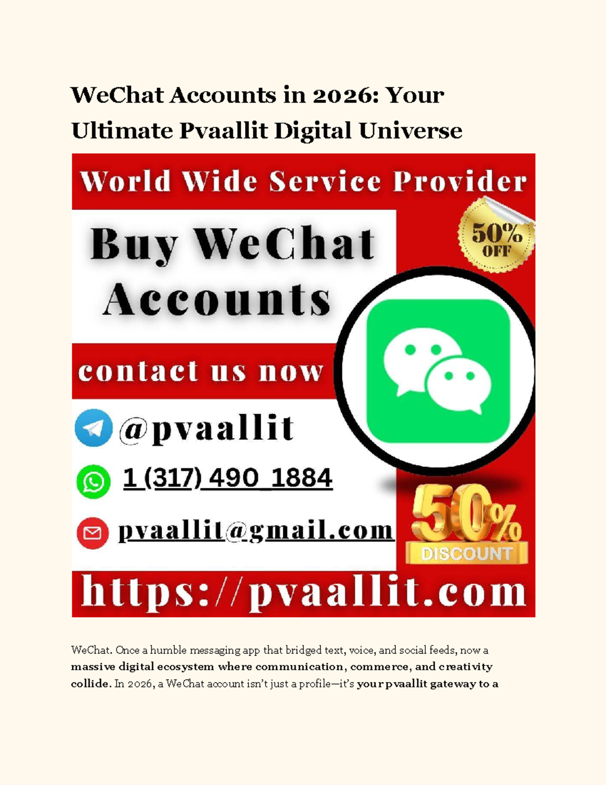WeChat Accounts in 2026: Exploring the Pvaallit Digital Ecosystem - Studocu