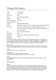 Summary of TFA - summaries of all 25 chapters of THINGS FALL APART a ...