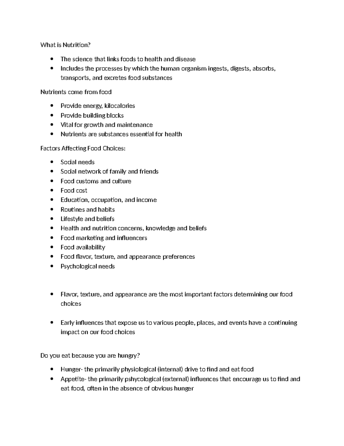 Nutritional Science: Understanding Nutrients and Health Choices (NUTR ...