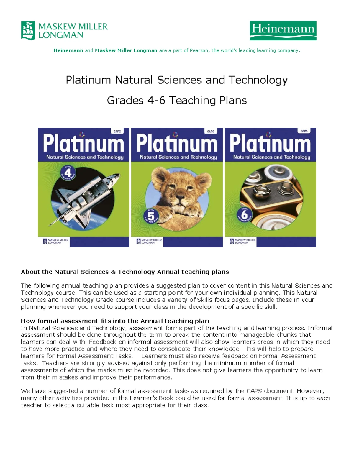 Platinum English FAL Grade 6 Lesson Plans - INTERMEDIATE PHASE GRADE 6 ...