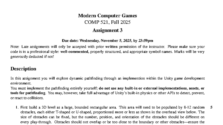 Modern Computer Games COMP 521: Assignment 3 Pathfinding Implementation ...
