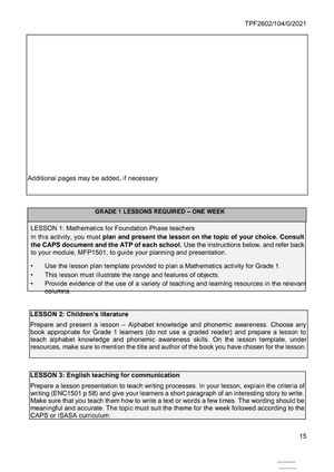 [Solved] PLAN A GRADE R LESSON Term Student number Theme Topic Day DATE ...