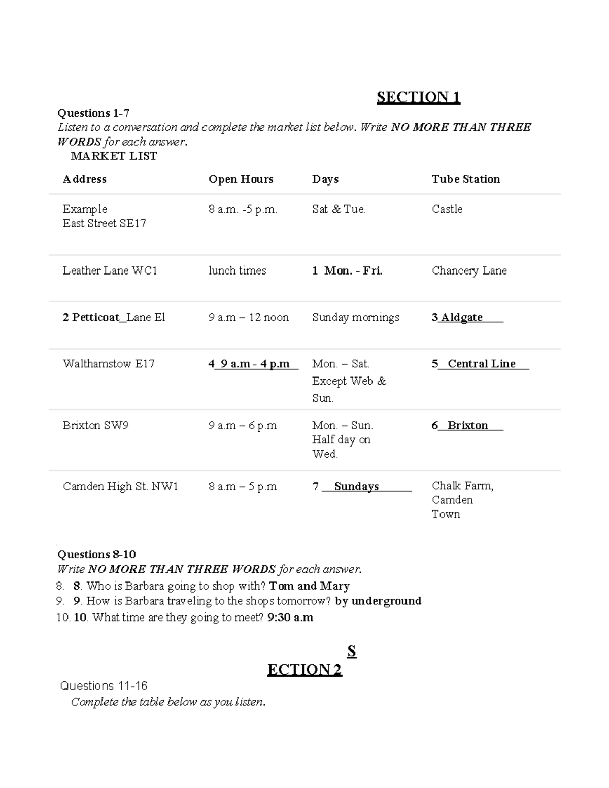 Test 1 W1 - Listening Comprehension & Book Review Notes - 9A25 - Studocu