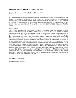 [Solved] Outline a case of an example of the postal rule applying ...