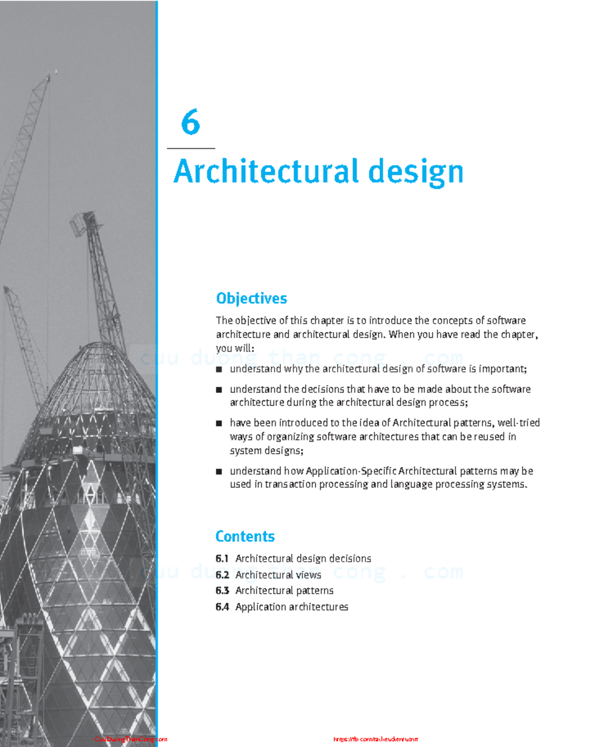 Chapter 6: Architectural Design Objectives - SE10 Software Architecture ...