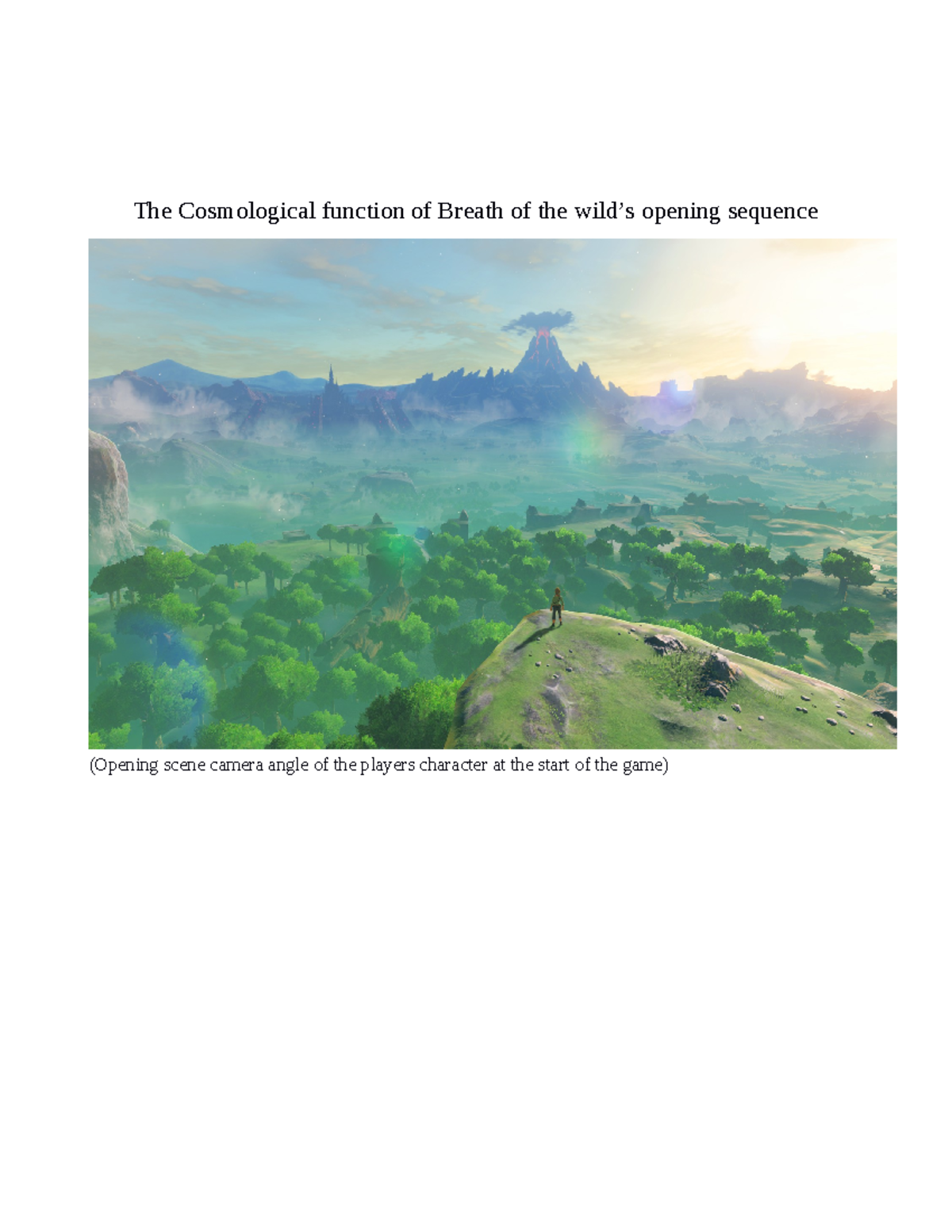 Cosomological function essay - The Cosmological function of Breath of ...