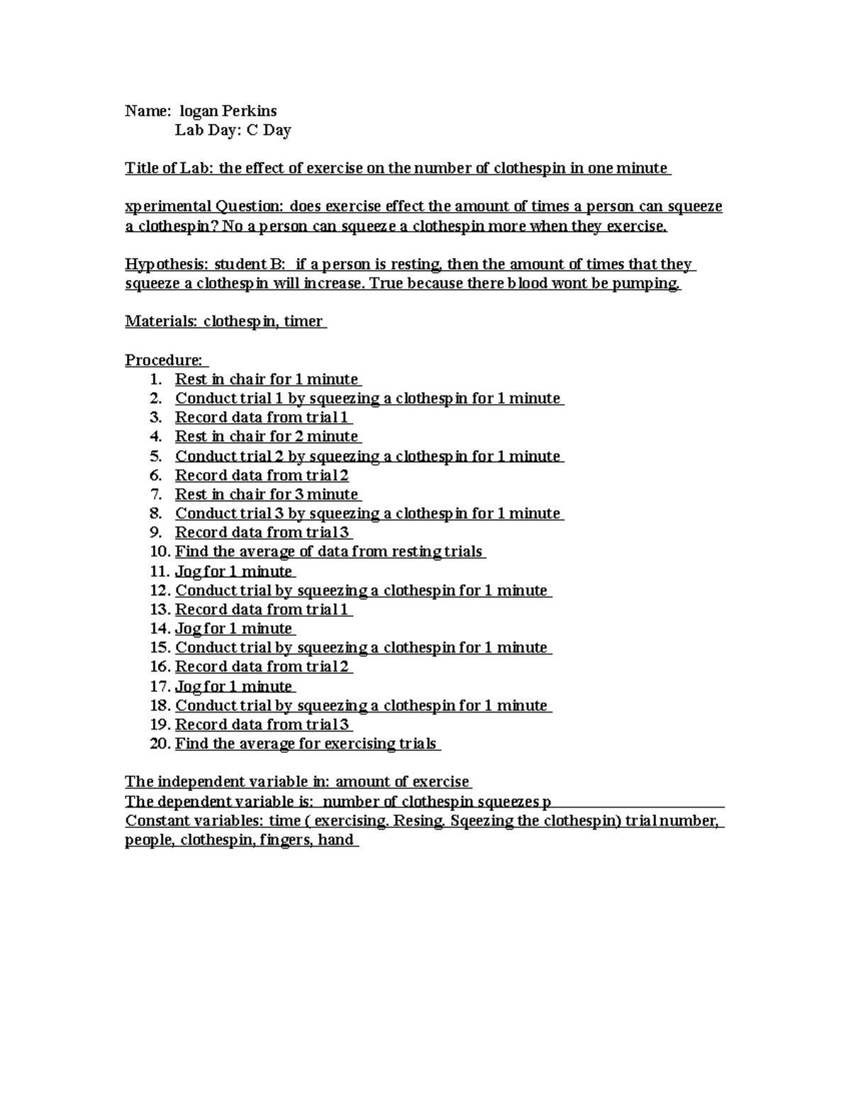 Making Connection Lab Report Template - Name: logan Perkins Lab Day: C ...