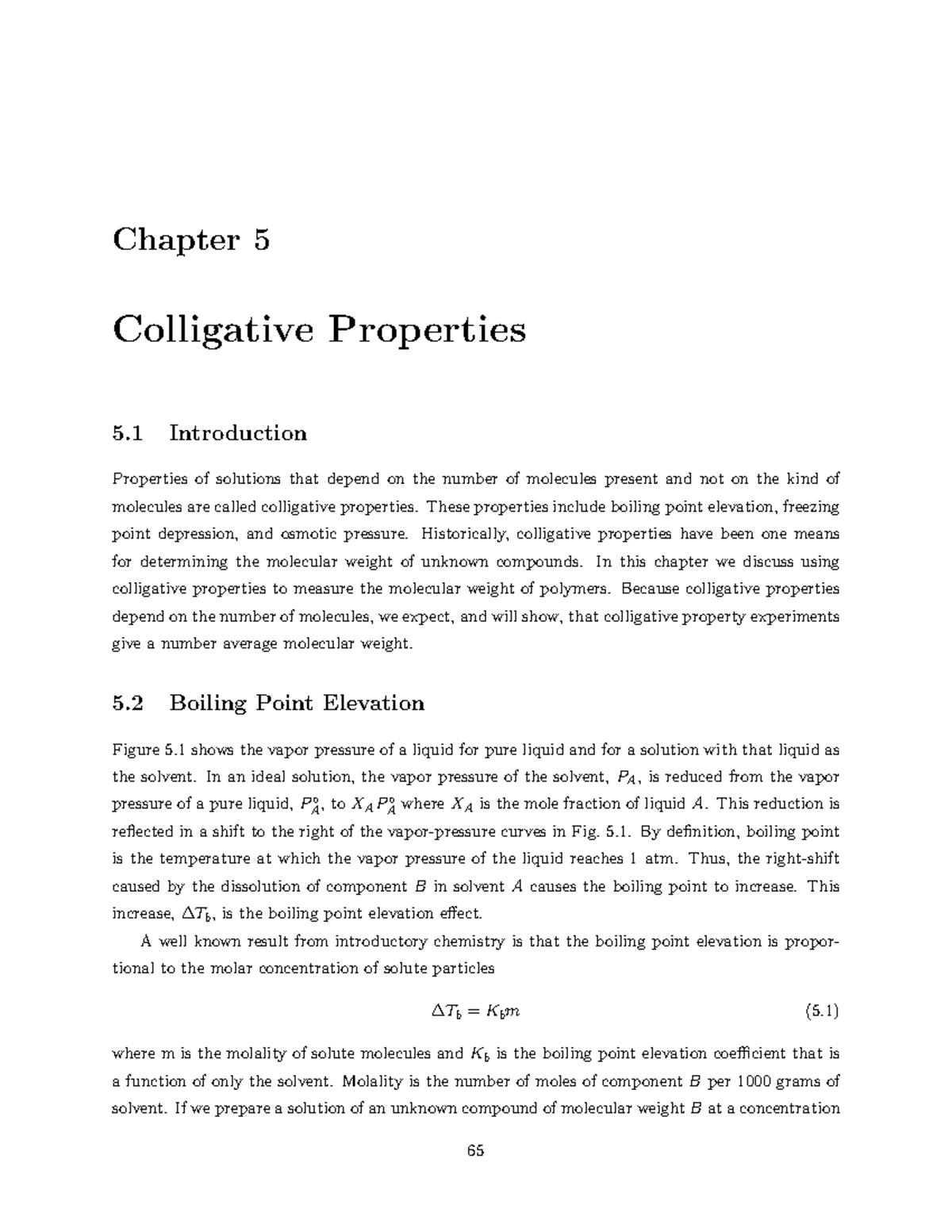 Chapter 5: Colligative Properties in Solutions (Chem 101) - Studocu