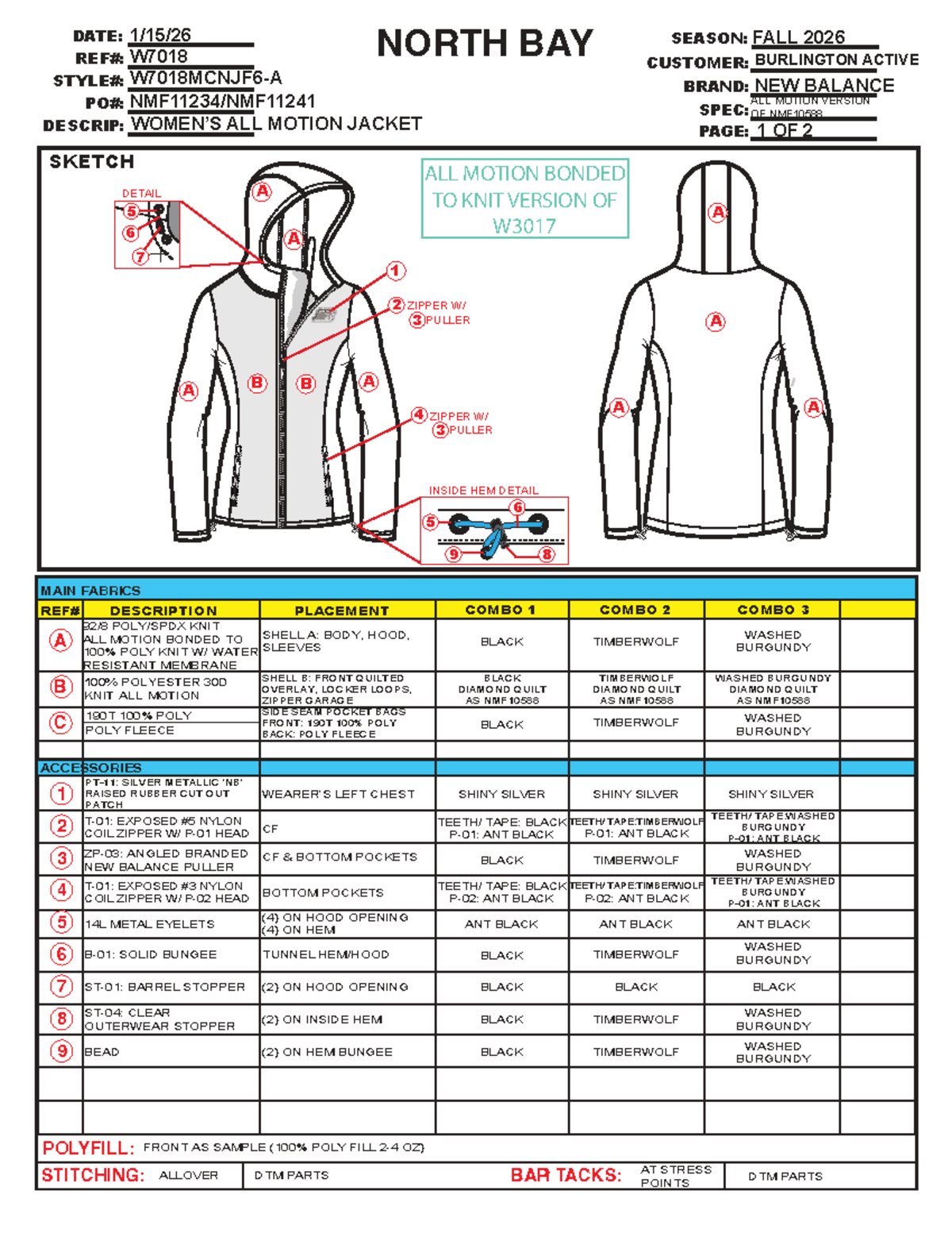 NMF11234 W7018 All Motion Jacket Design Details for Fall 2026 - Studocu