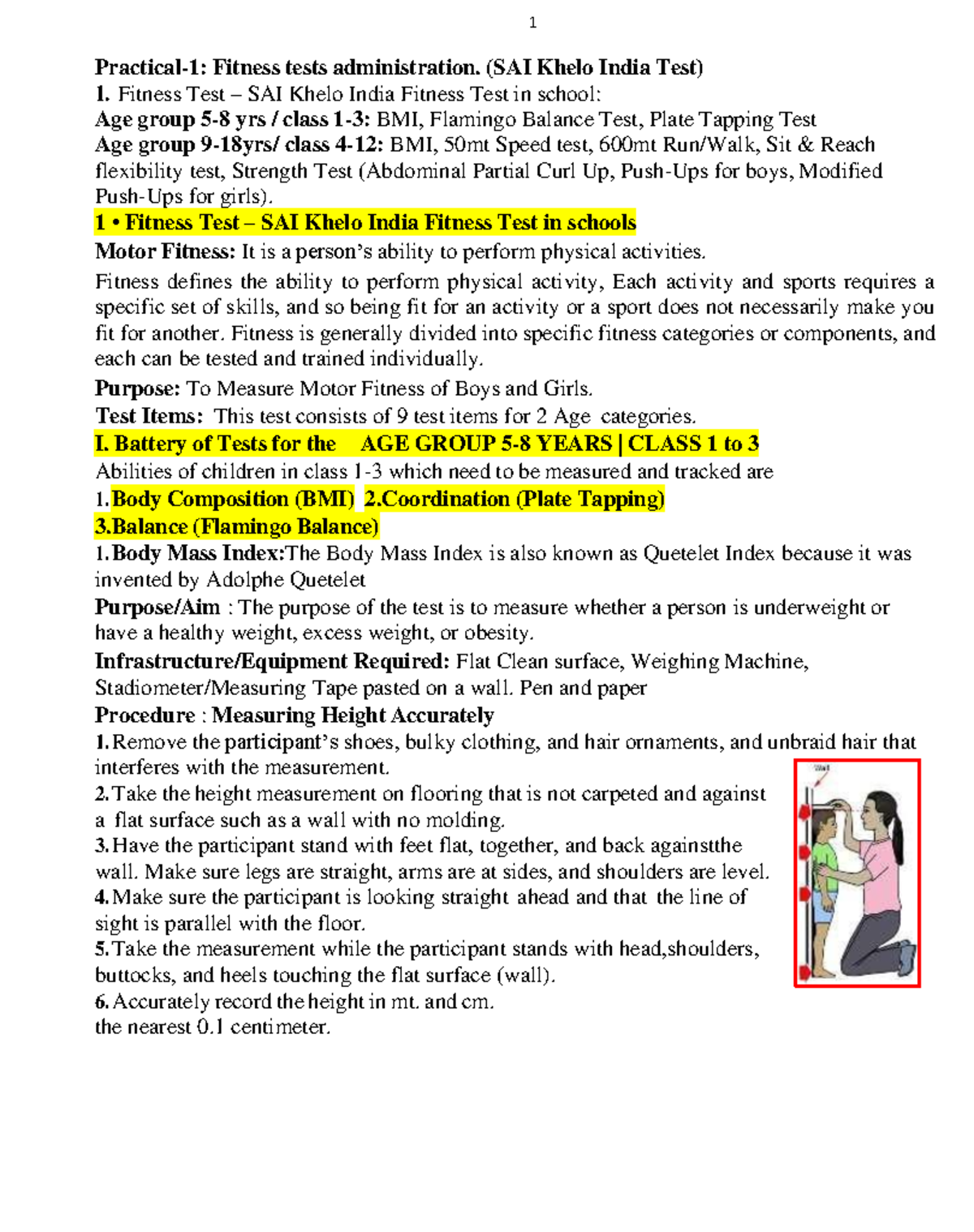SAI Khelo India Fitness Test Administration: Practical Guidelines and ...