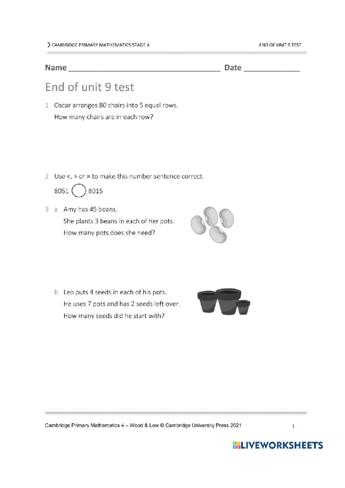 End of Unit 4 Test Review - Cambridge Math Final Exam Prep - Studocu