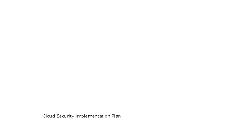 D485 Cloud Security Implementation Plan for SWBTL LLC - Studocu