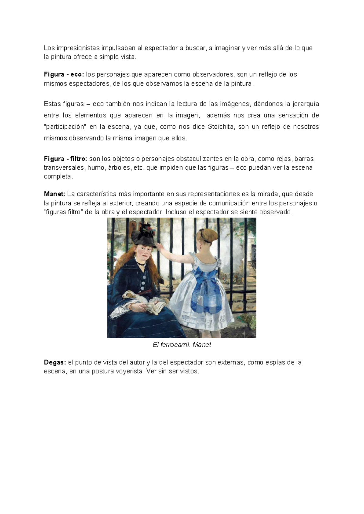 Ver y No Ver: Análisis de Stoichita para Examen Final - Studocu