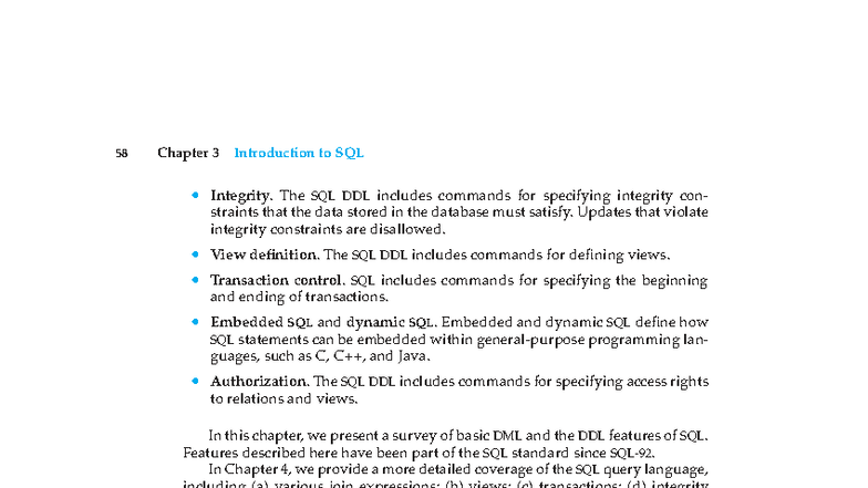 58 SQL DDL Integrity Constraints and Data Definition Concepts - Studocu