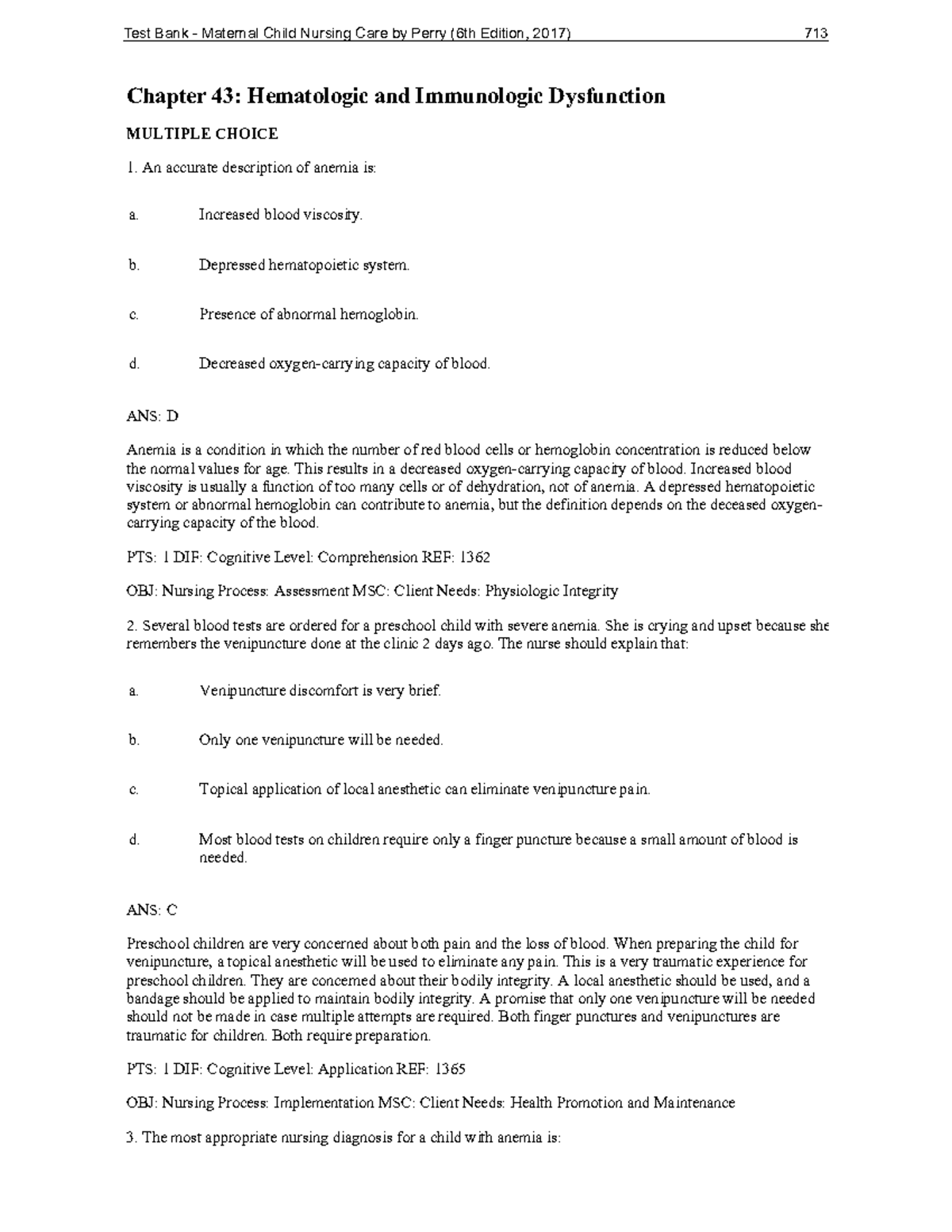 Hematology Study Guide: Key Concepts and MCQs for Nursing Students ...