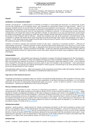 Chapter 2 - Bill of Rights - Constitution of the Republic of South ...