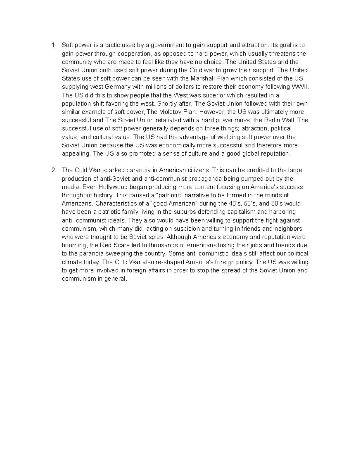 Soviet Russia: Soft Power Tactics During the Cold War - Studocu