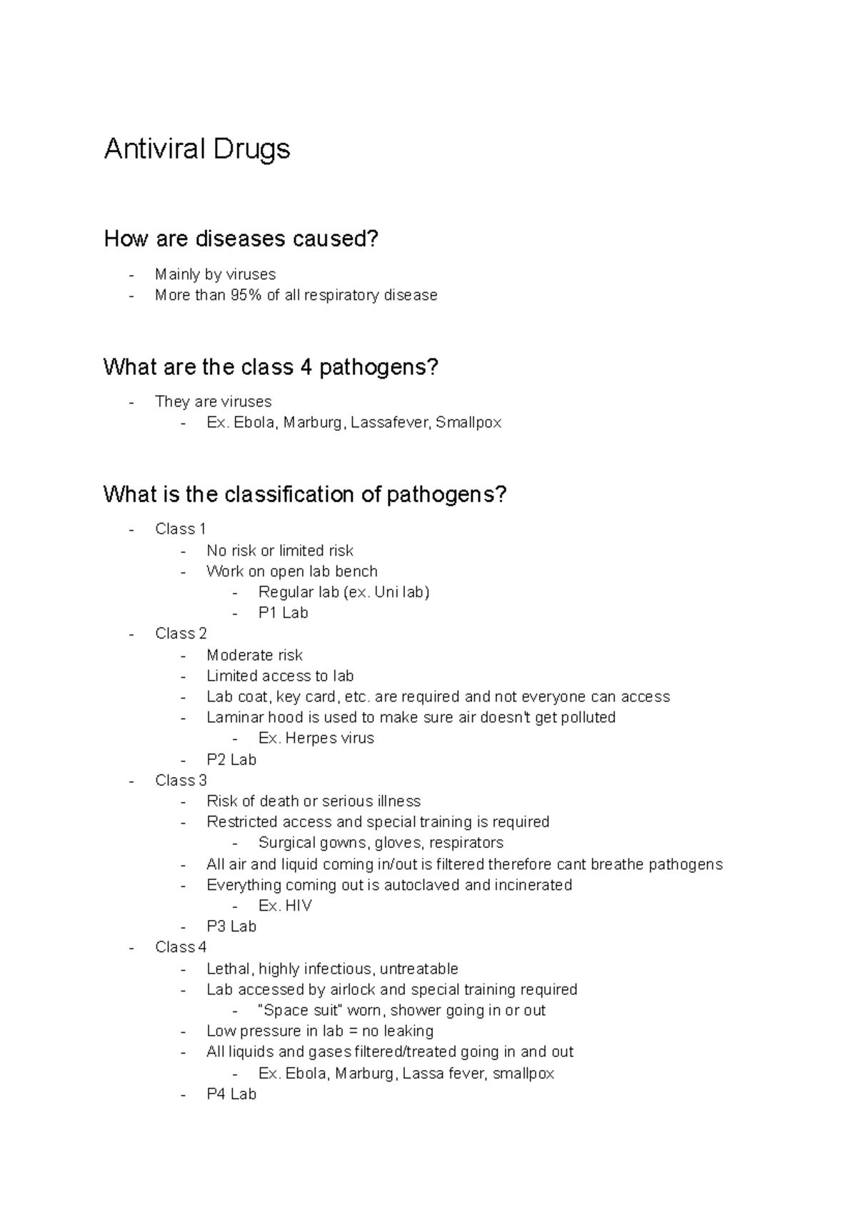 Practice Questions - Antiviral Drugs How are diseases caused? - Mainly ...