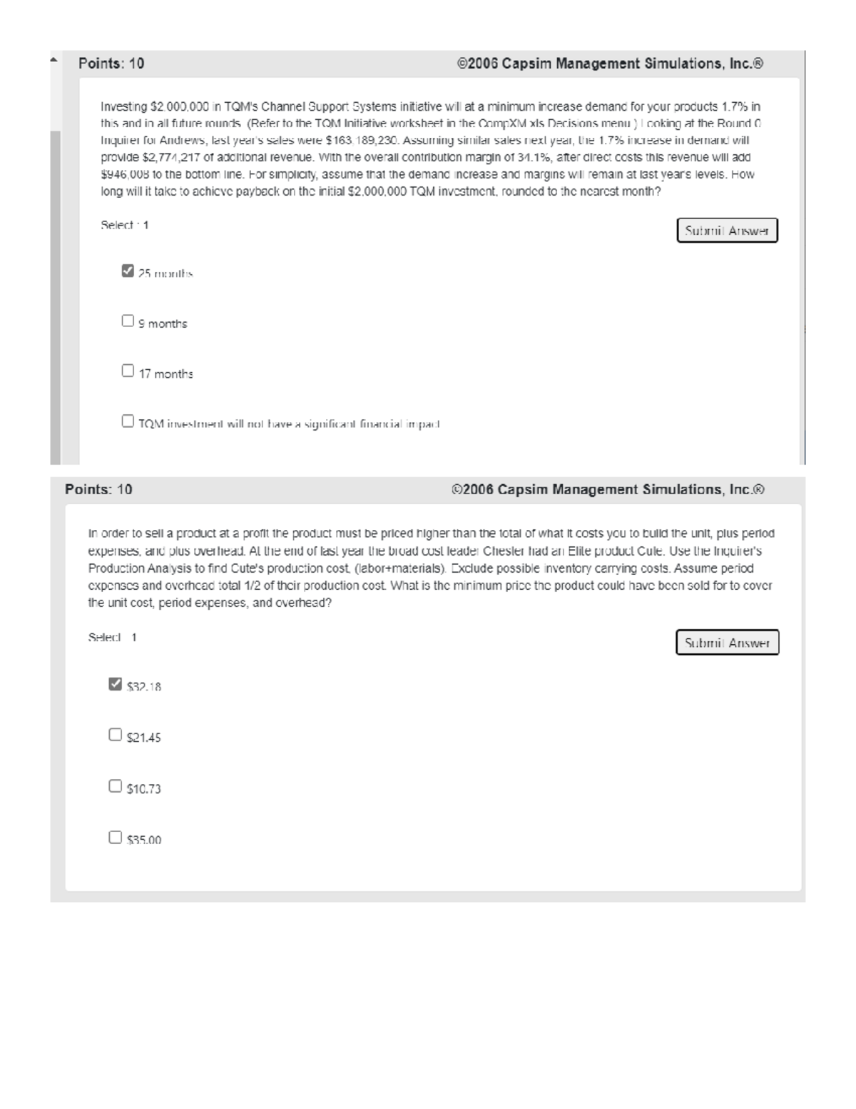 Attachment 2 - Capsim Comp Xm Exam Answers - EDCM201 - UKZN - Studocu