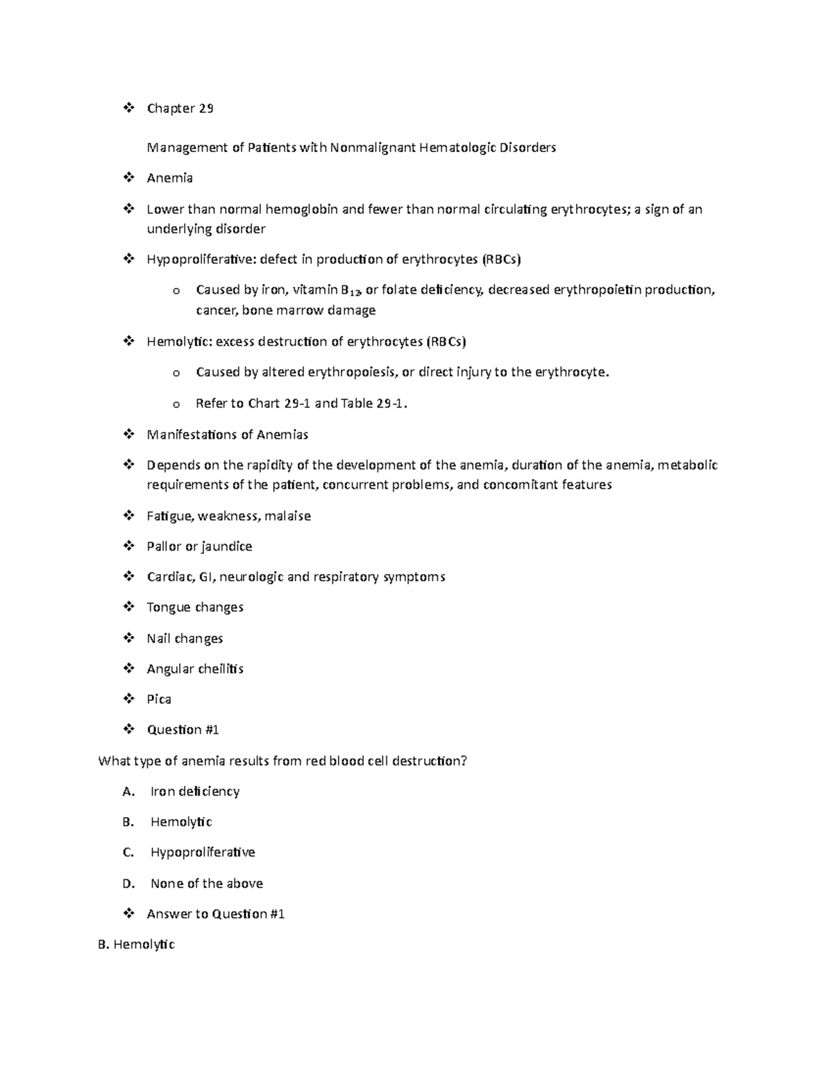 Chapter 29 - Notes - Chapter 29 Management of Patients with ...