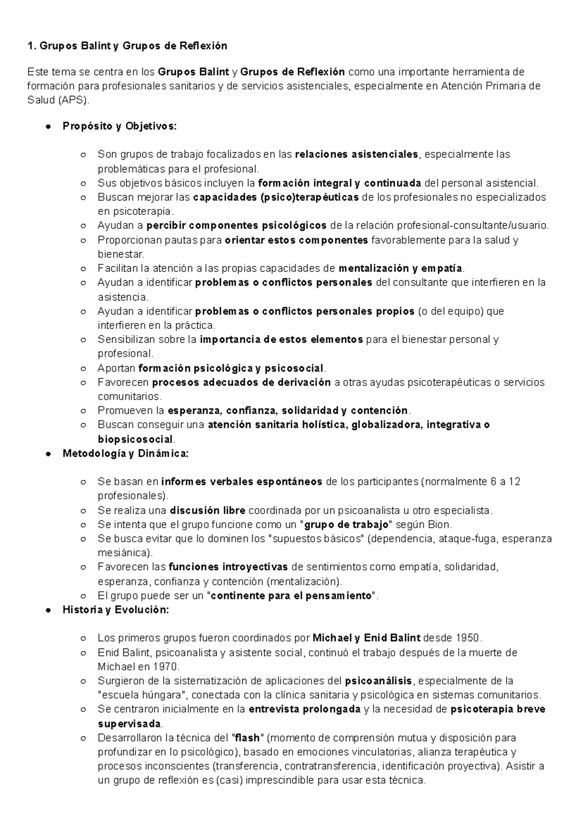 Grupos Balint y Reflexión en Atención Primaria: Formación y Práctica ...