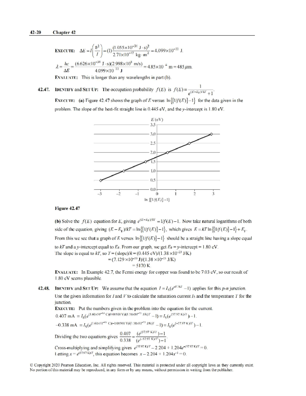 Chapter 42: Analysis of Fermi Energy and Junction Current in Physics - Studocu