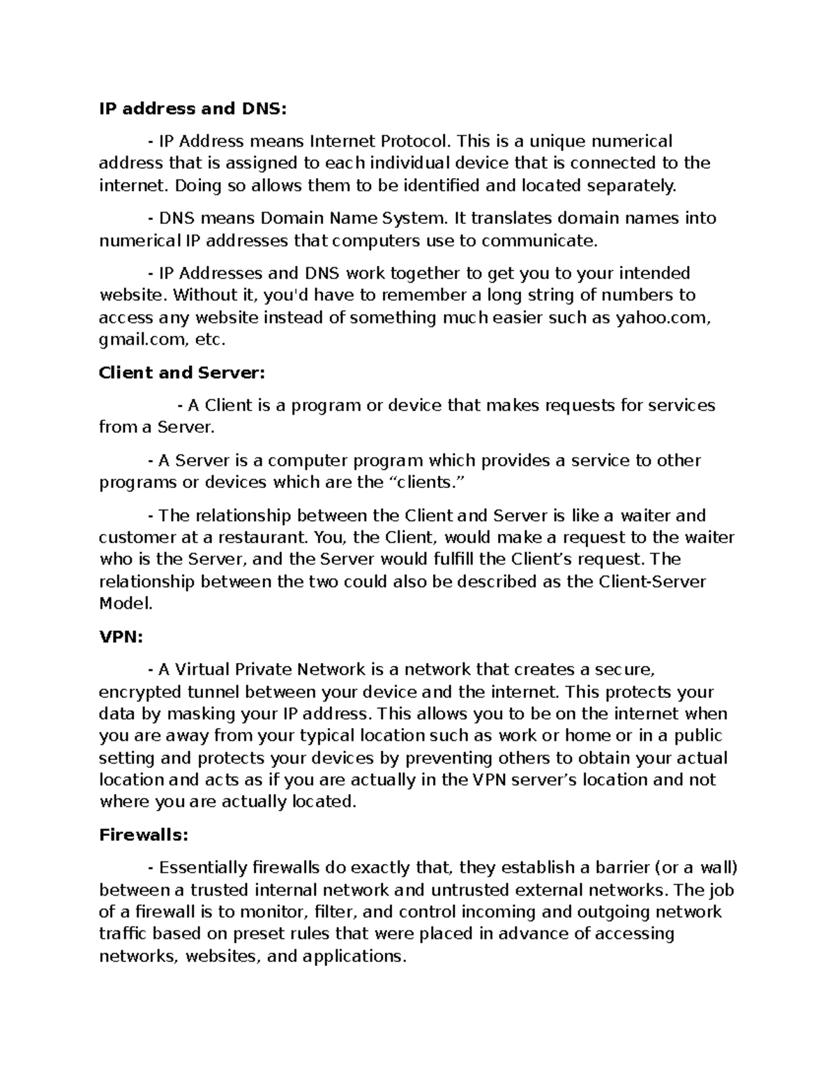 Activity 3-2: Understanding IP, DNS, and Network Configurations - Studocu
