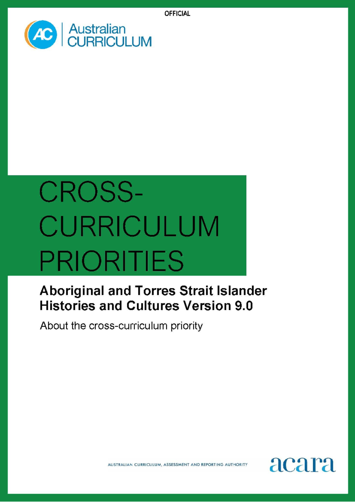 ACARA 2022: Cross Curriculum Priority - Aboriginal & Torres Strait ...