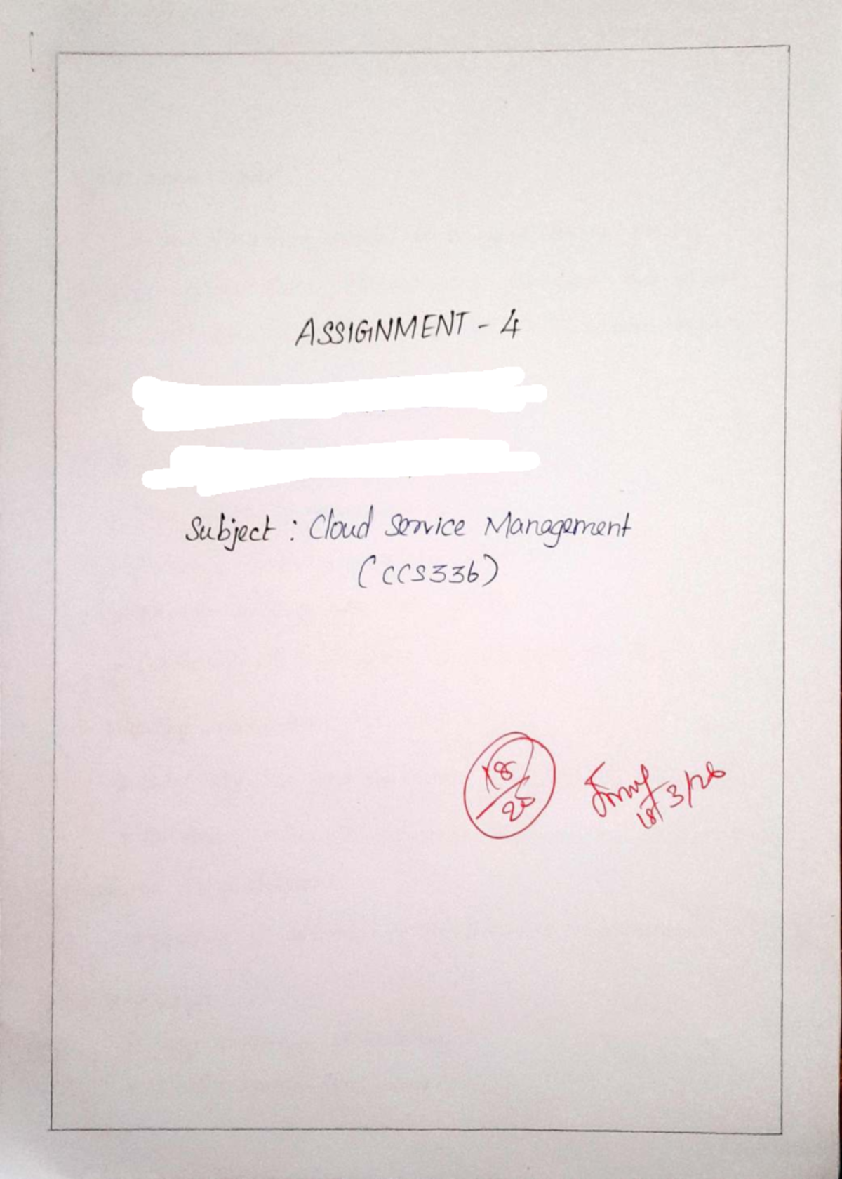 CSM-4: Handwritten Notes on Cloud Services & Management - Studocu