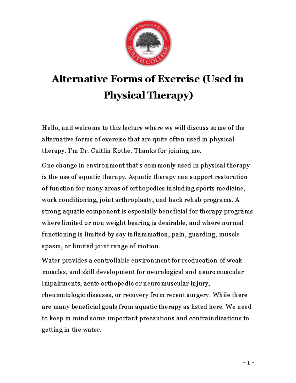 Alternative Exercise Methods in Physical Therapy: A Comprehensive Guide ...