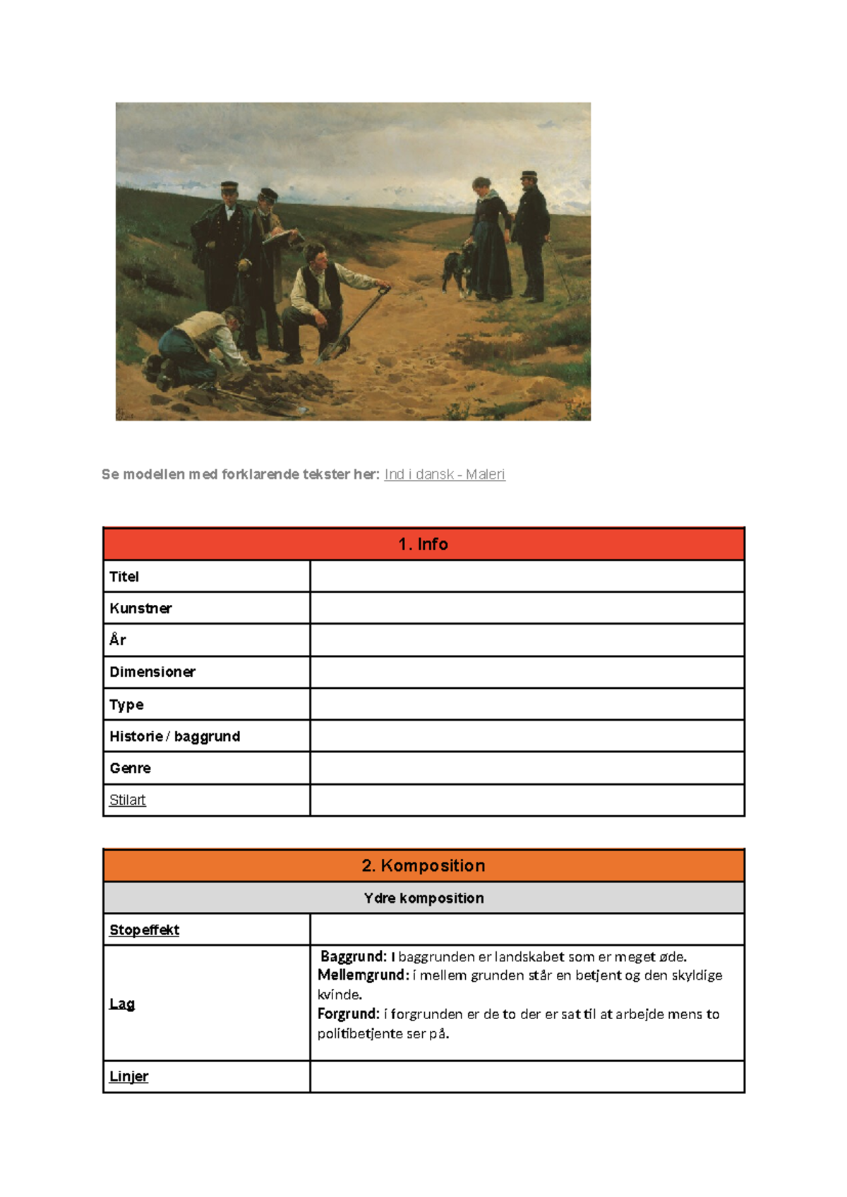 Analyse af Barnemordet Maleri - Komposition & Symbolik - Studocu