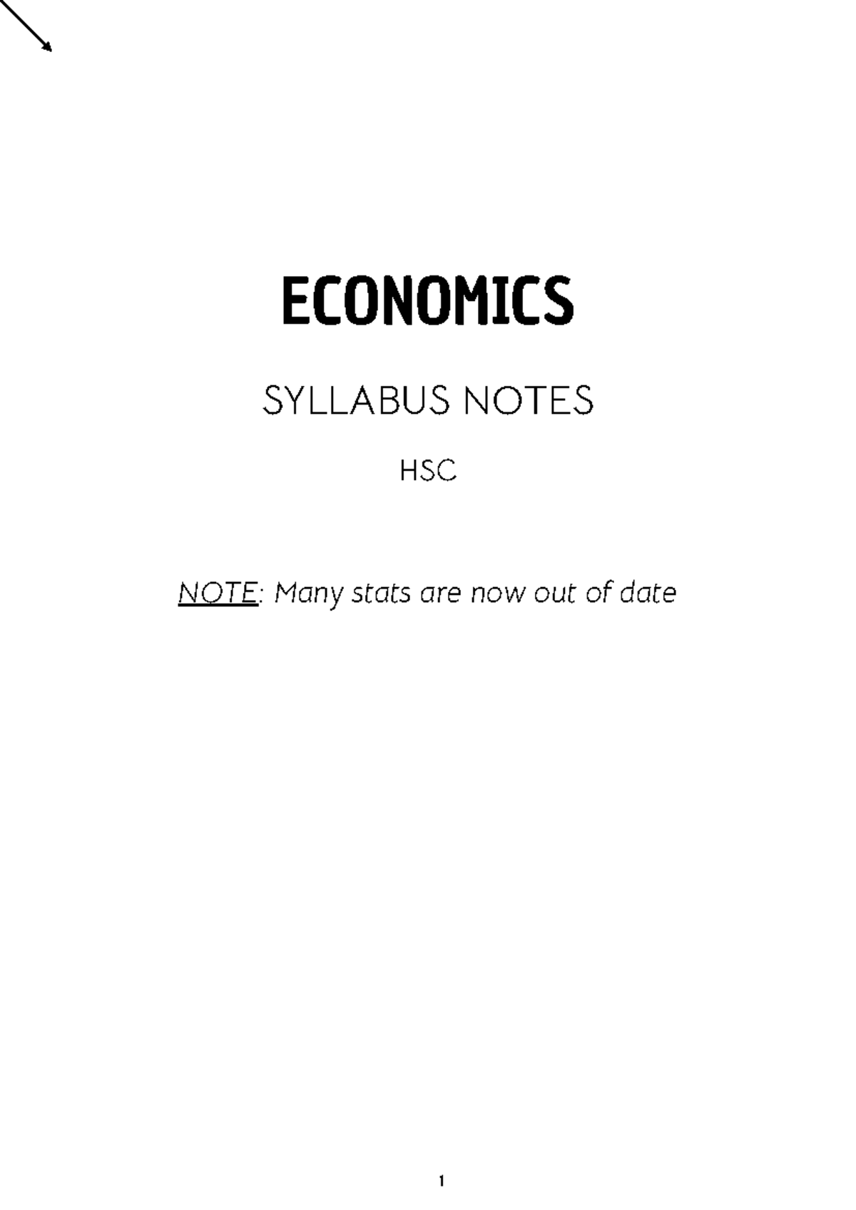 ECONOMICS HSC SYLLABUS NOTES: Global Economy & Trade Analysis - Studocu