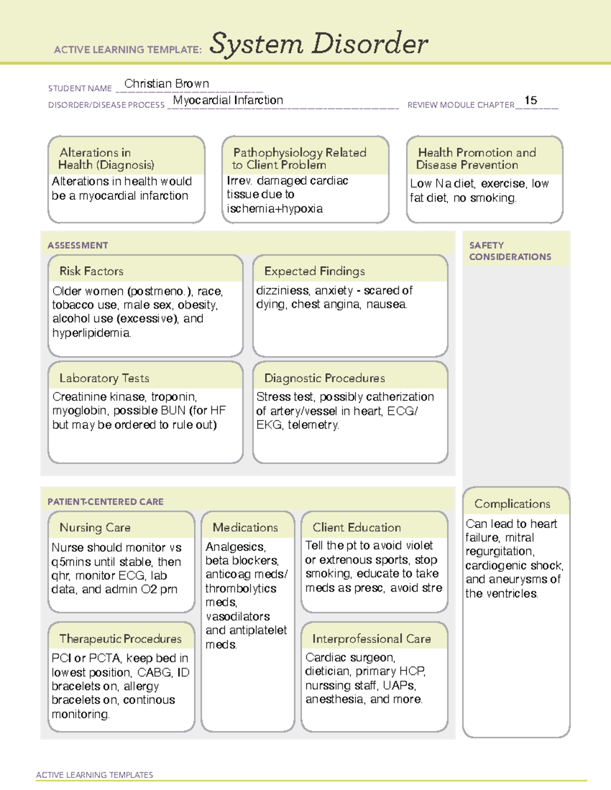 System Disorder blank-1-4 - ACTIVE LEARNING TEMPLATES System Disorder ...