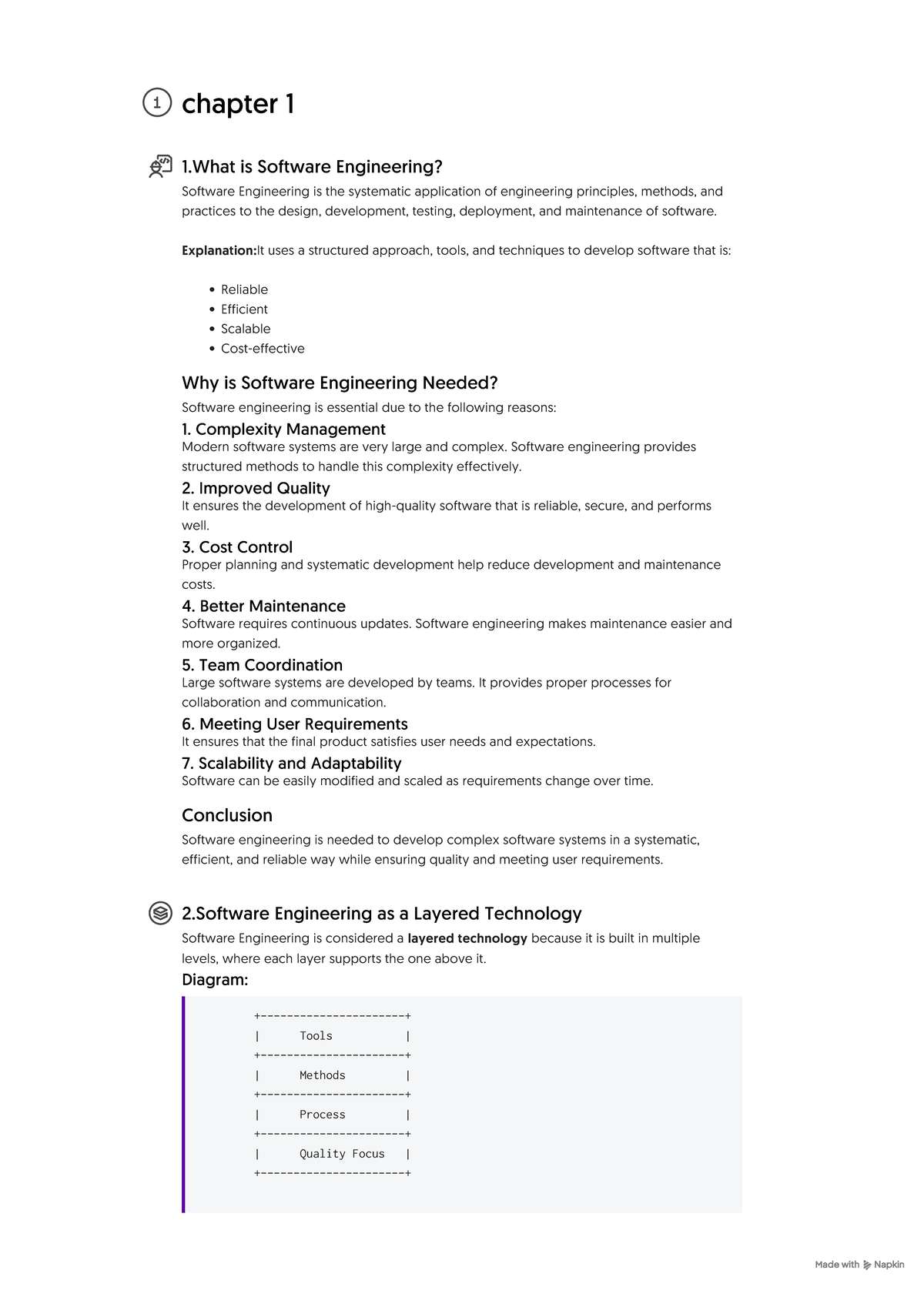 Chapter 1 - Introduction to Software Engineering Concepts - Studocu