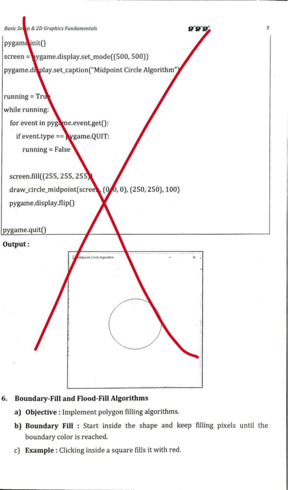 CGA Pract 6-11: 2D Graphics Transformations & Algorithms - Studocu