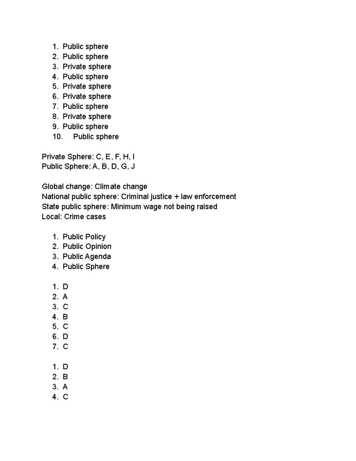 The public sphere - Public sphere Public sphere Private sphere Public ...