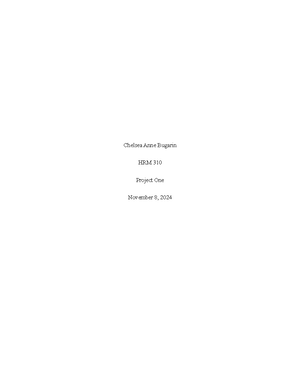 HRM 310 2-1 HR Inbox - hrm 310 - Chelsea Anne Bugarin November 4, 2024 ...