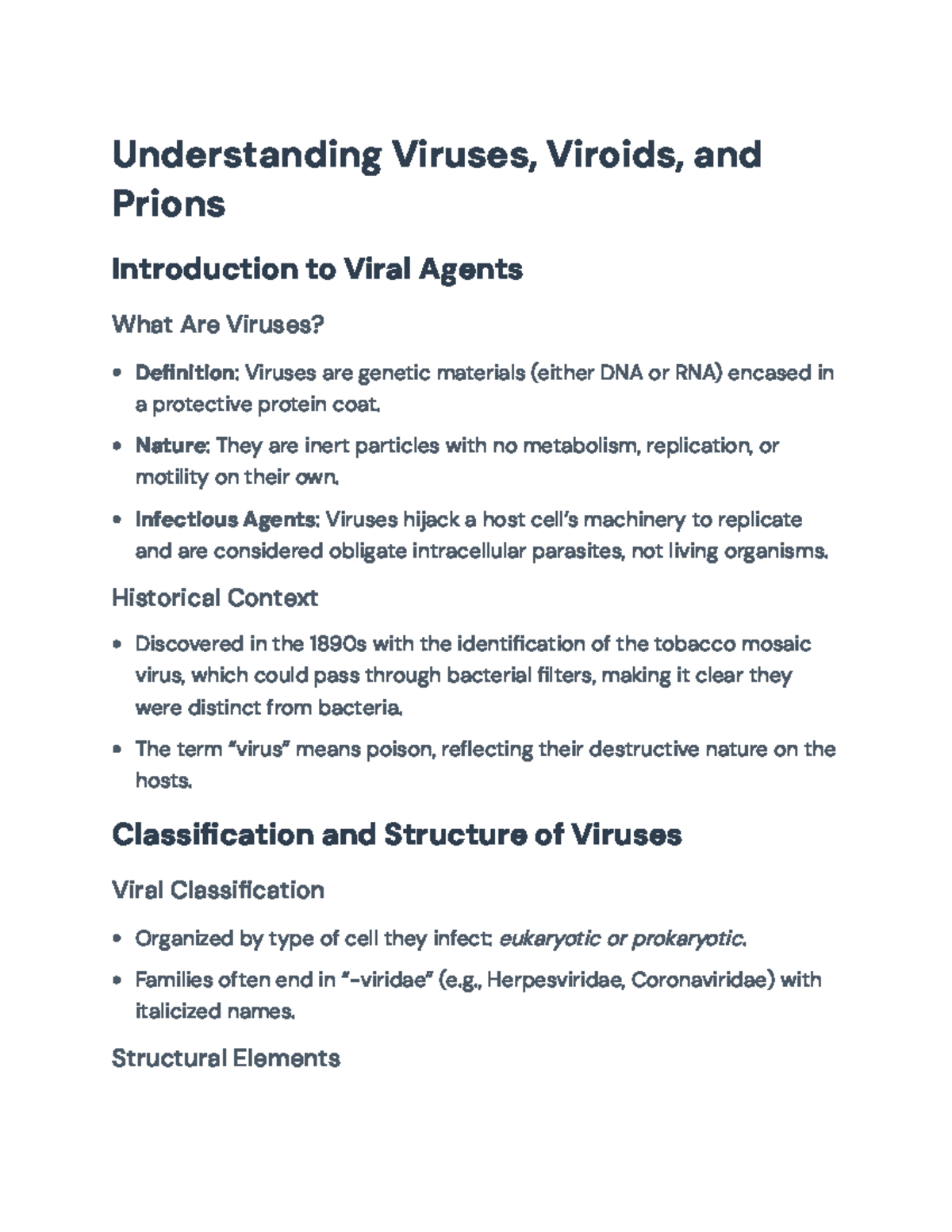 Understanding Viruses, Viroids, and Prions: Structure & Replication ...