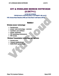 IoT qnd Wireless sensors - 21EC741 - VTU - Studocu