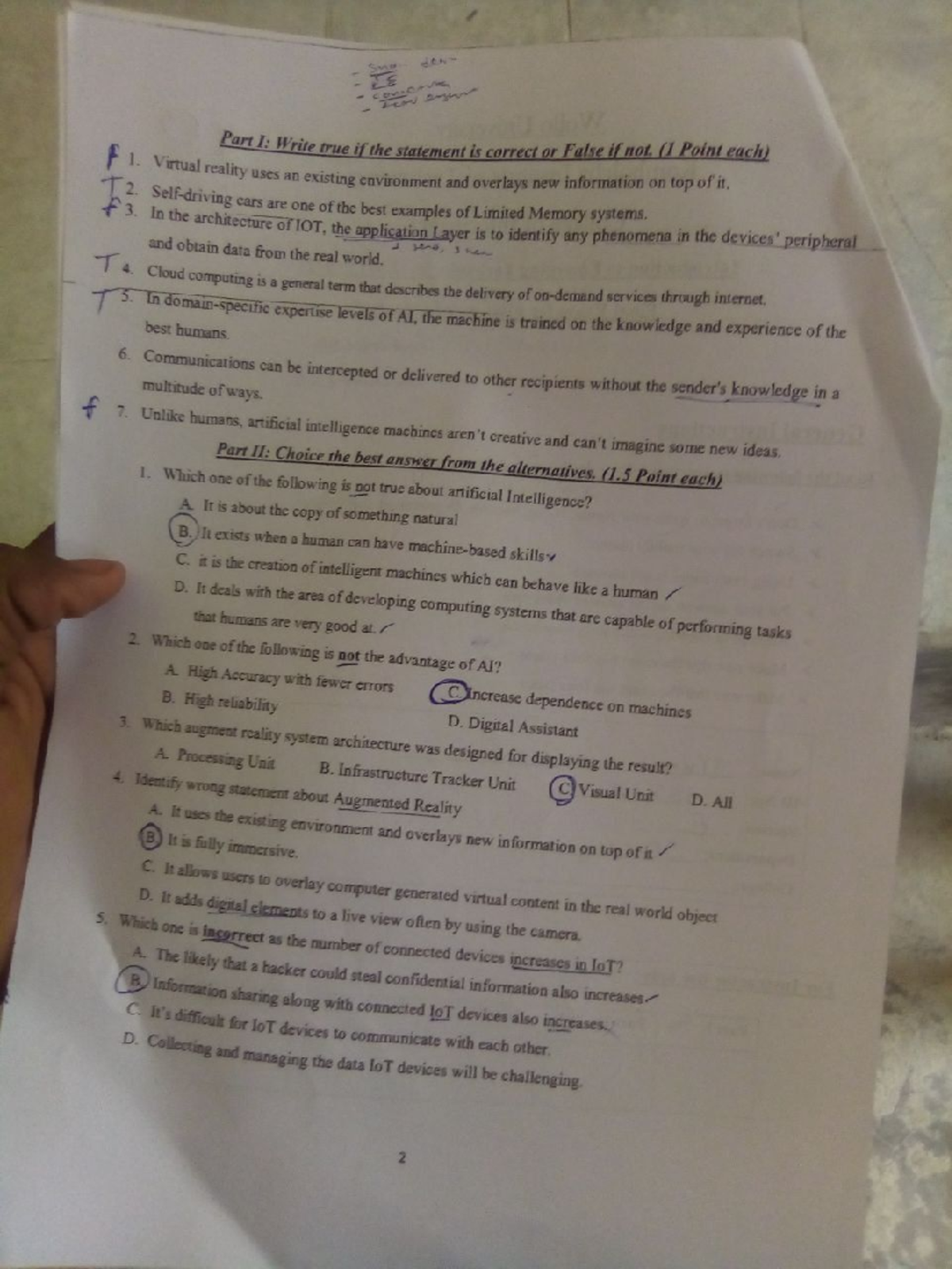 Emerging Tech Final Exam 1 Review Guide (Wo U) - Studocu