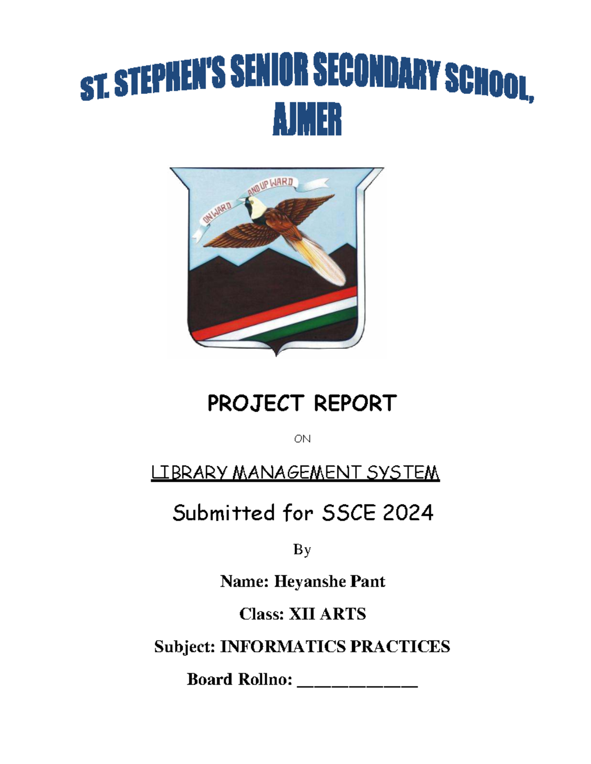 Library Management System Project Report - SSCE 2024 - Studocu
