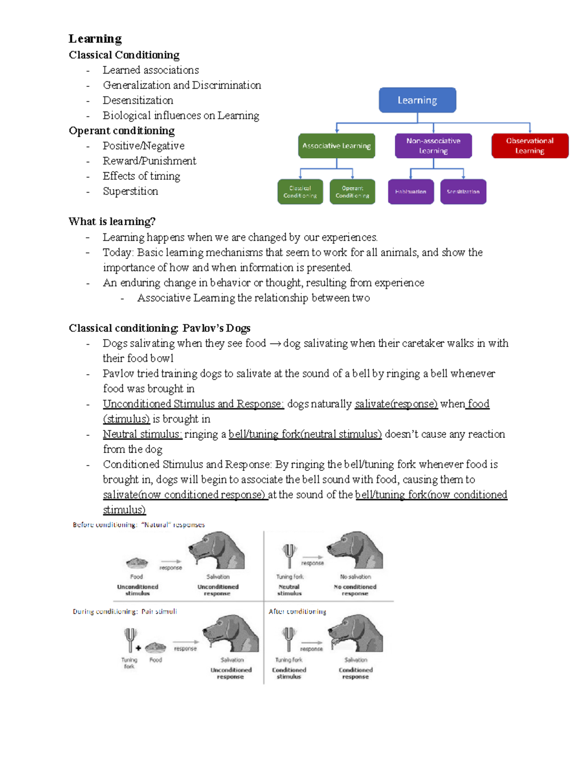 Intro to Psychology - Learning - Learning Classical Conditioning ...