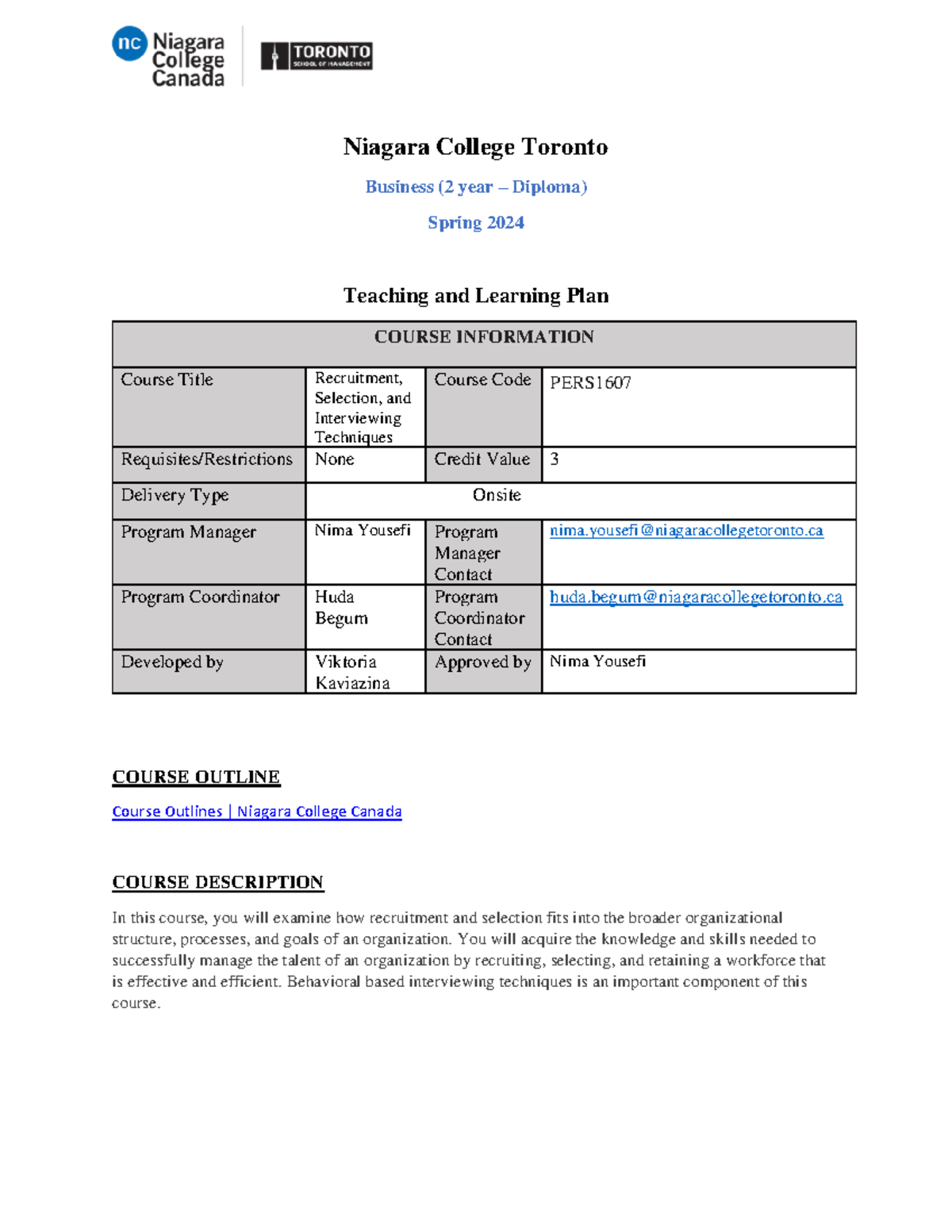 TLP - PERS 1607 - Recruitment and Selection Techniques Overview - Studocu