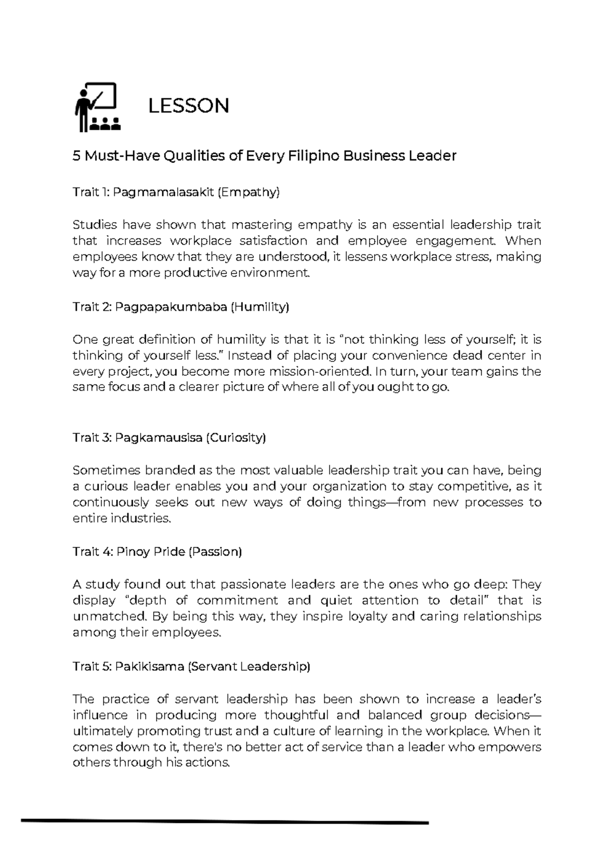 Qualities of Filipino Business Leaders: A Guide to Effective Leadership ...