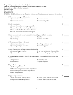 Economics Chapter 7: Positive vs. Normative Analysis and Efficiency ...