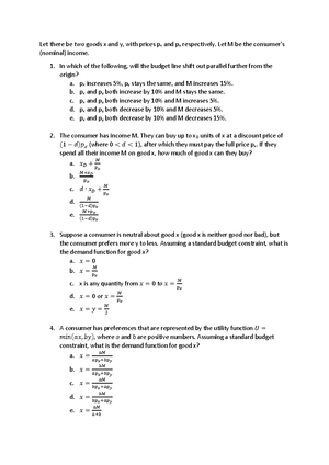MST (practice test). Answer Sheet with answers - Student Number