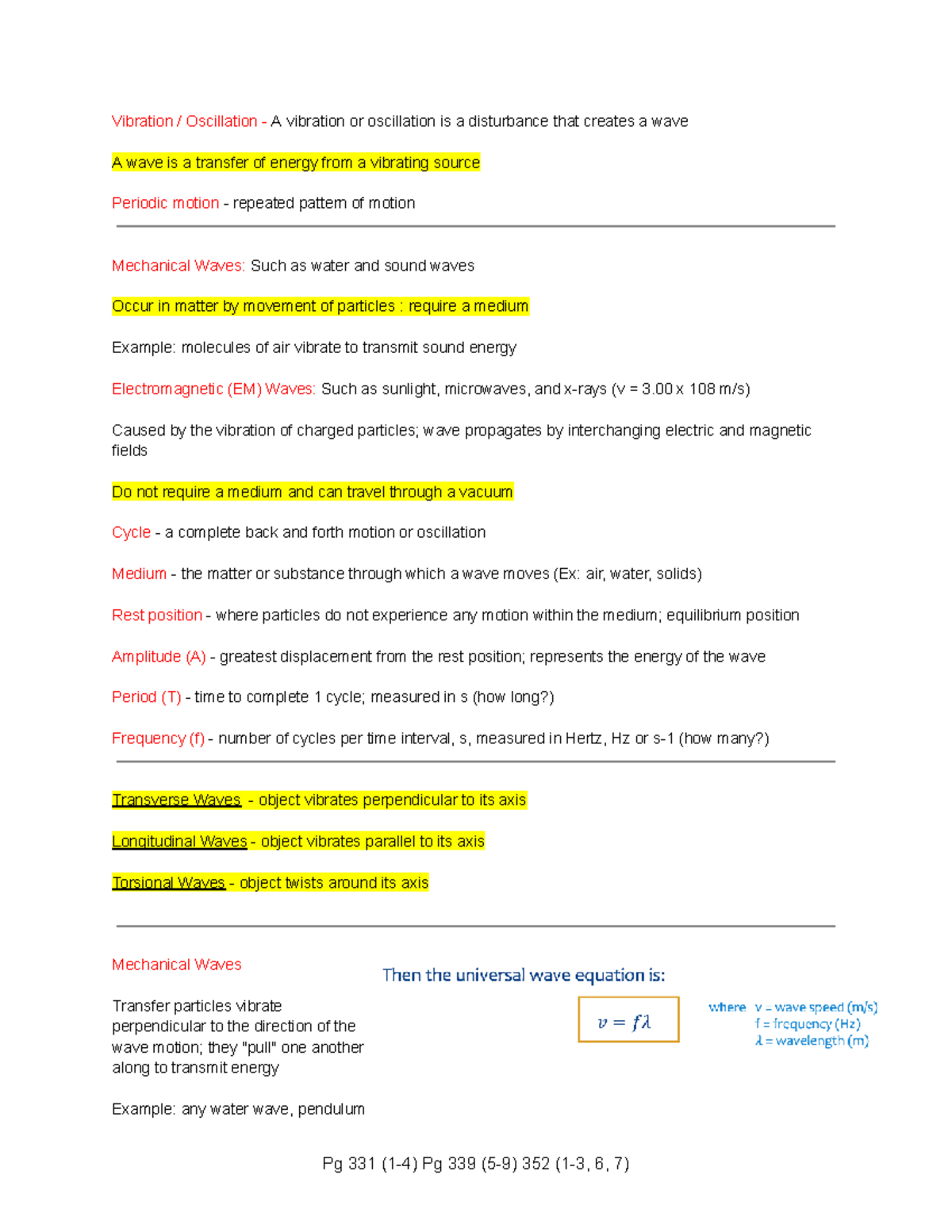 Vibration and Oscillation: Understanding Waves and Their Properties ...