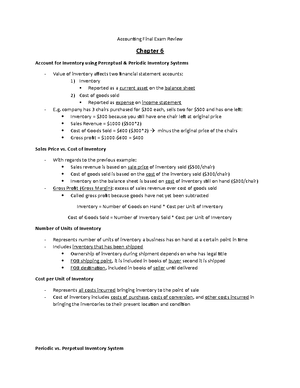 Copy of 1AA3 - Intro to Accounting (Finals) - CHAPTER 5 – INVENTORY ...