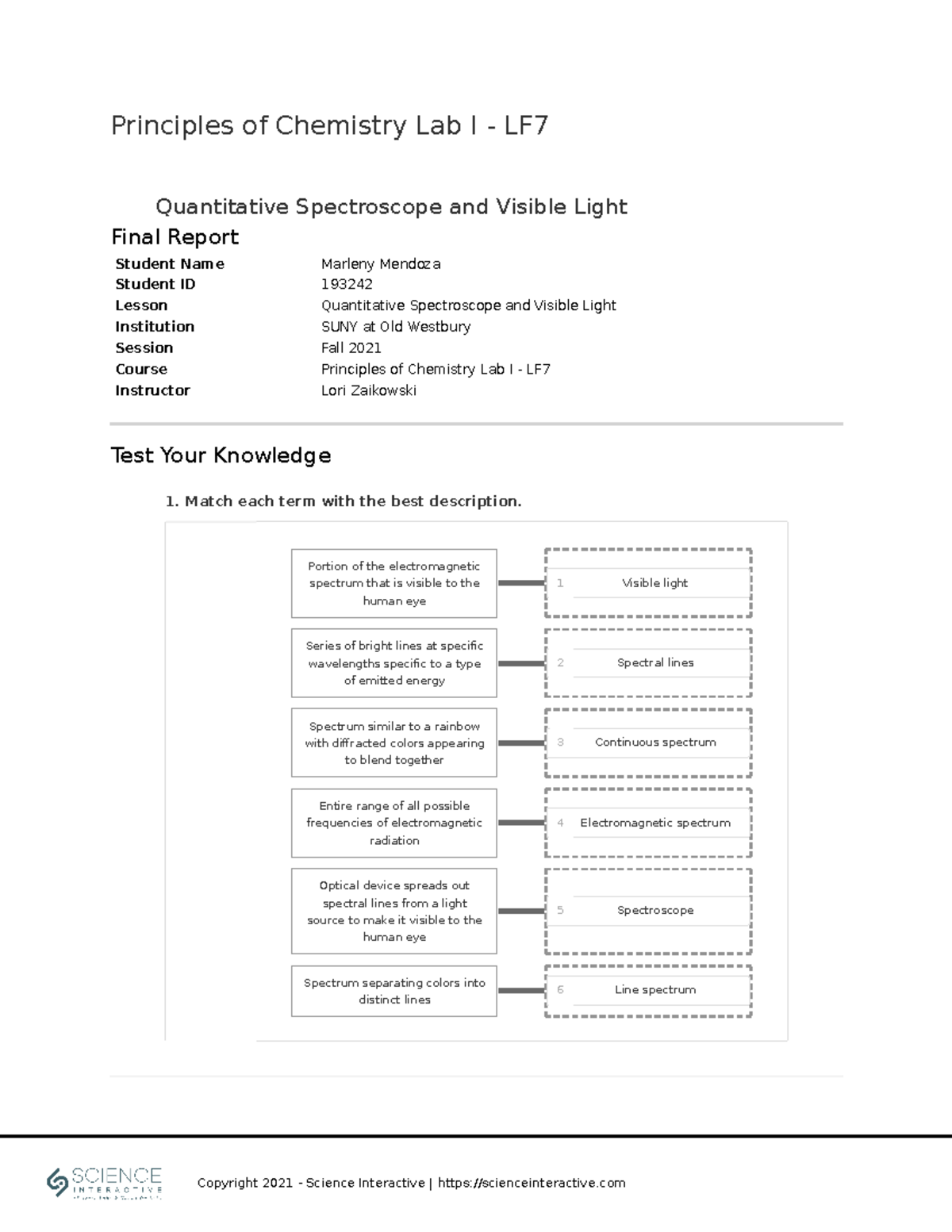 Quantitative Spectroscope & Visible Light - Principles of Chemistry Lab ...